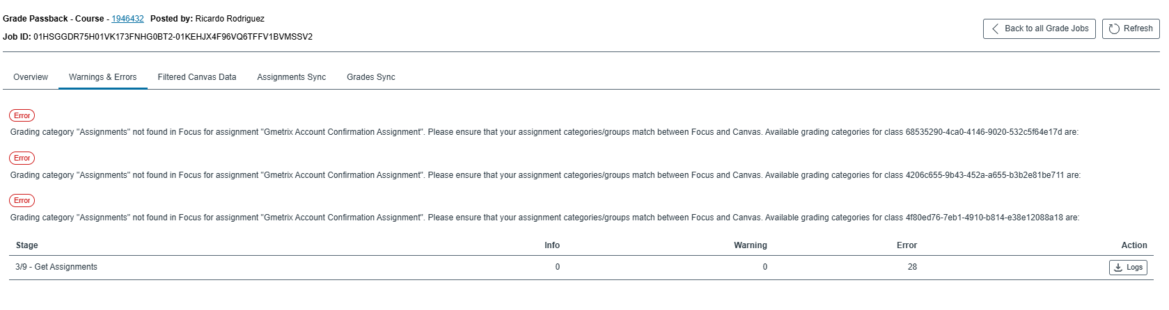 How to Fix Canvas Grade Sync Errors in Focus – Rick's Blog